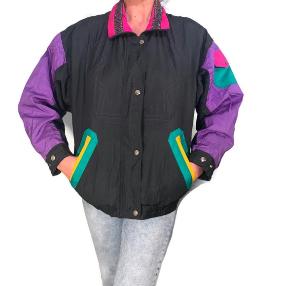 Andy Johns | Jackets & Coats | Vintage Andy Johns Windbreaker Black ...